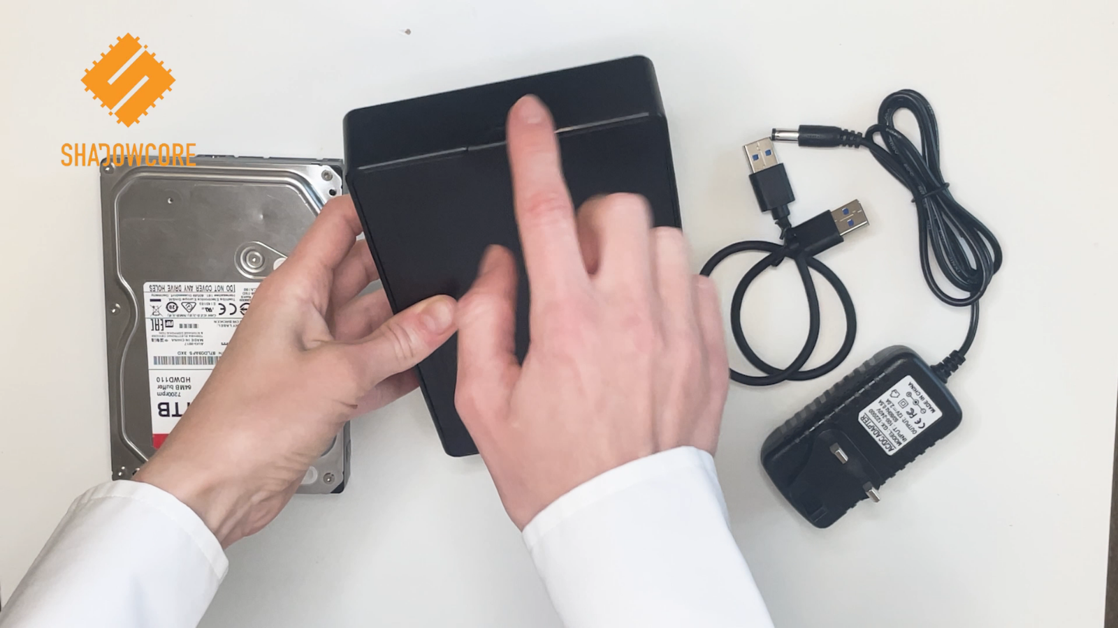 SHADOWCORE Hard Drive Enclosure, HDD Case for 2.5"/3.5" HDD/SSD Disk up to 18TB | eBay UK