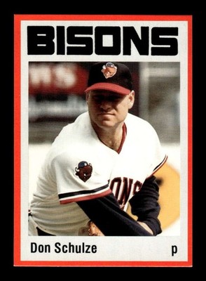 1987 Pucko Buffalo Bisons 22 Don Schulze BXCP13 | eBay