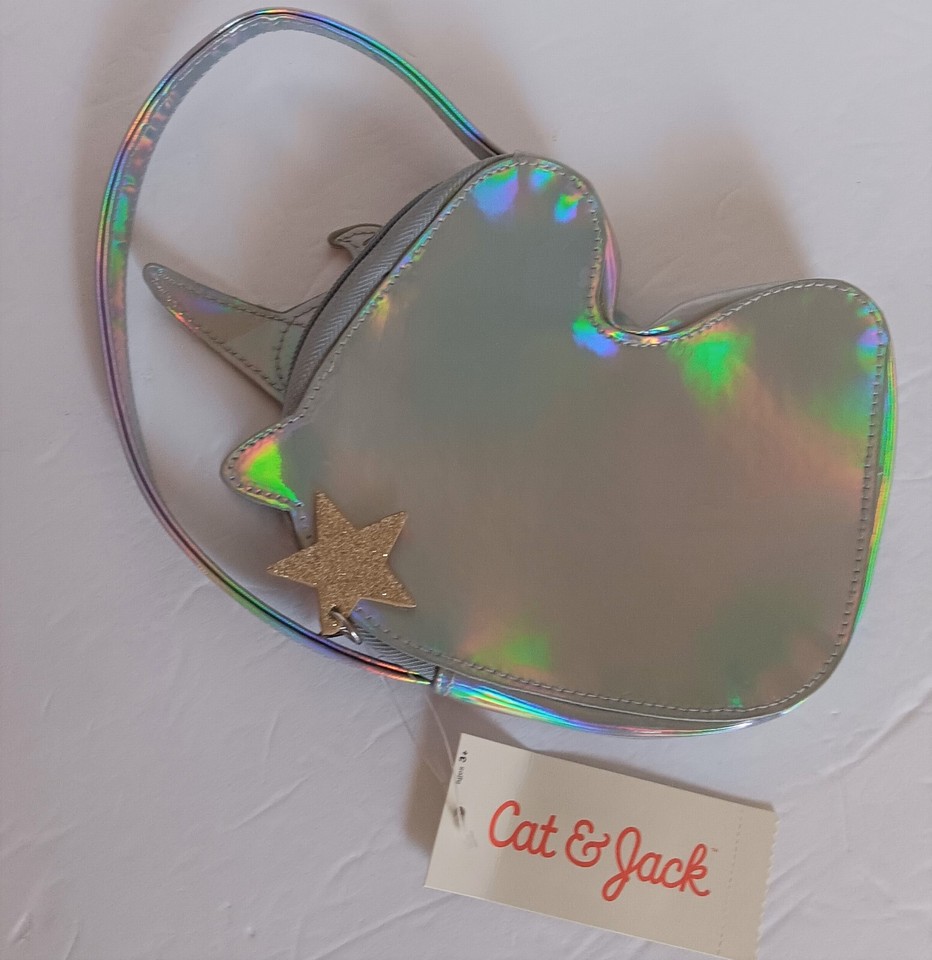 Silver Unicorn Purse With Pink Mane , Toy Purse For Kids Ages 3 Years ...