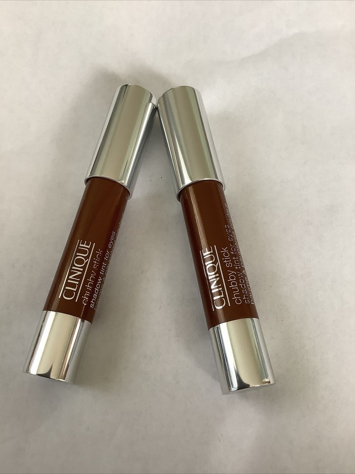 2X Clinique Chubby Stick Shadow Tint For Eyes 03 Fuller Fudge 0.10oz | eBay