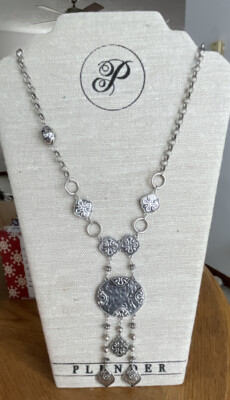 Plunder Design Fashion Jewelry Theo Antique Silver Pendant Layer Chain ...