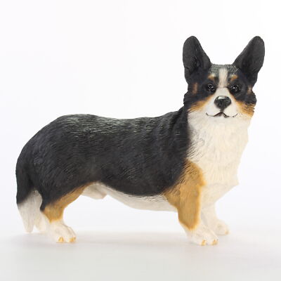 Corgi Figurine Hand Painted Collectible Statue Cardigan | eBay