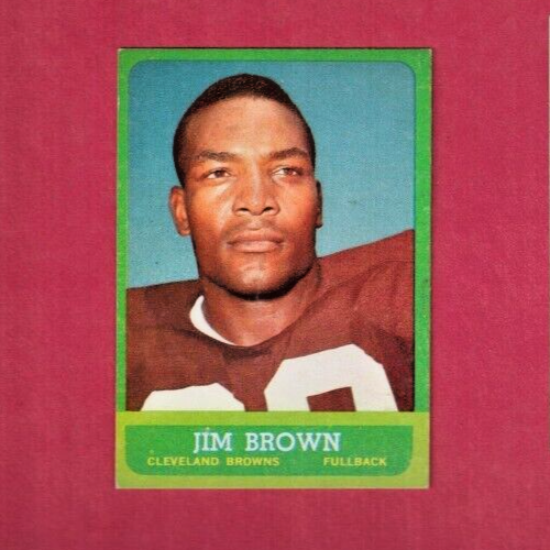 1963 TOPPS FOOTBALL CARD #14 JIM BROWN SP CLEVELAND BROWNS SHORT PRINT ...
