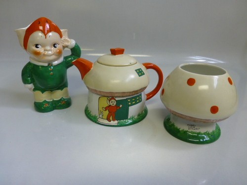 Rare 1926 Shelley Art Pottery Mabel Lucie Attwell Boo Boo Tea Set ...
