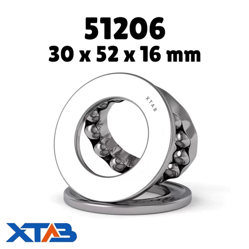 51206 Thrust Ball Bearing Premium Quality - 30 x 52 x 16 mm | eBay ...