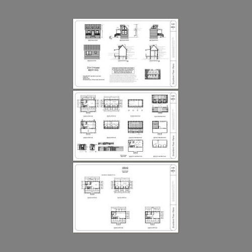 20x10 Tiny House -- 281 sq ft -- PDF Floor Plan -- Model 2A | eBay