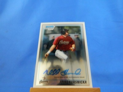 Mike Kvasnicka Bowman Chrome 2010 Prospect Autograph Auto | eBay