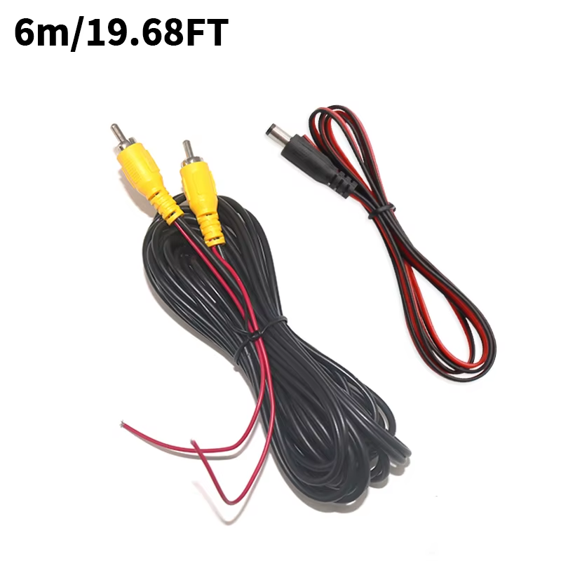 6/10/20M RCA Video Cable AV Extension Wire Harness with Power Cable for ...