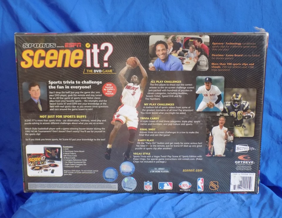 Scene It Sports Powered by ESPN DVD Game First Edition Mattel 2005 ...