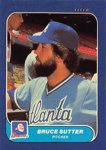 Bruce Sutter 1986 Fleer Classic Miniatures 106 Atlanta Braves Baseball ...
