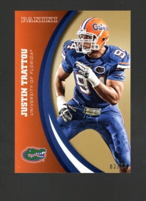 2015 PANINI FLORIDA GATORS JUSTIN TRATTOU #36 GOLD 03/25 | eBay