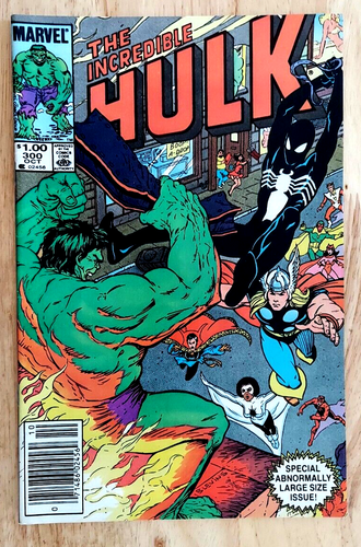 Incredible Hulk Comic Isuue #300 Newsstand Copy 1984 Spiderman Thor ...