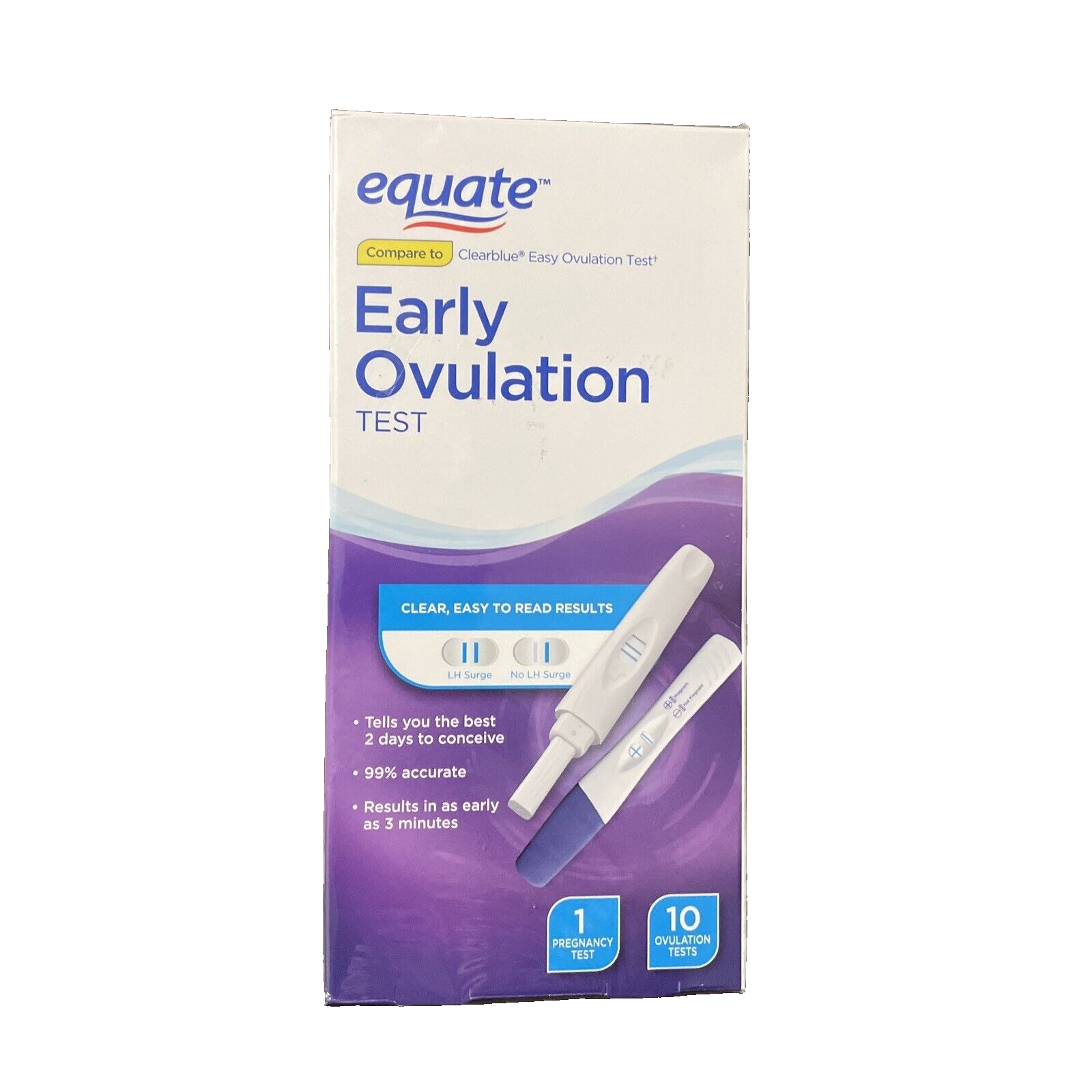 EQUATE Early Ovulation Test 10 Count 1 Pregnancy Test Exp Feb 28 2023 ...
