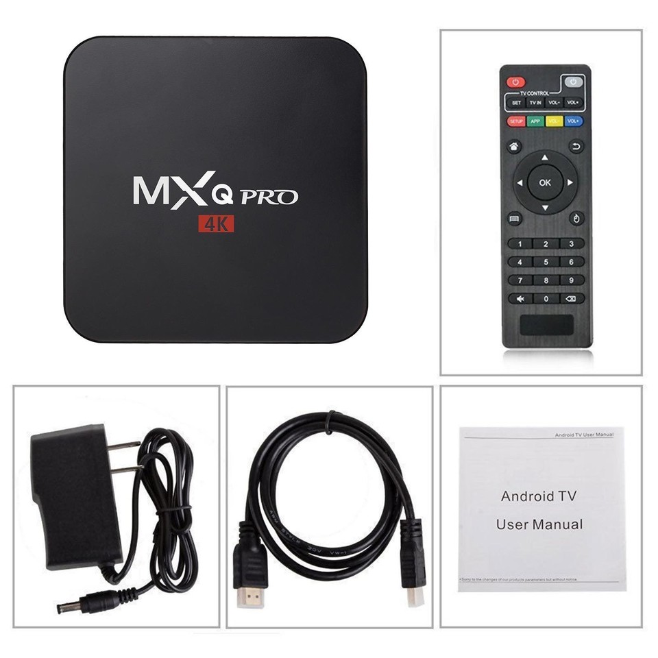 MXQ Pro 4K 64Bit Android Quad Core Smart TV Box S905 Streamer 2GB+16GB ...