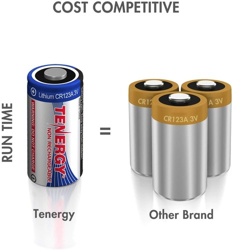 1500mAh (2x) CR-123A Lithium Batteries for Contax G1,G2,Leica R8, R9 ...