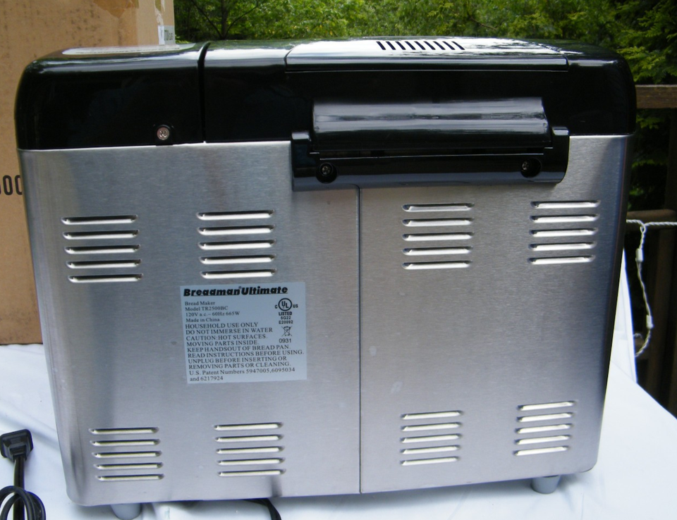 Breadman Ultimate Plus Electric Bread Machine TR2500BC with Manual In Box | eBay