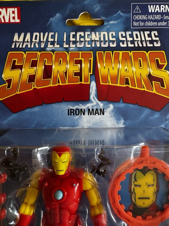 Marvel Legends Secret Wars Retro Card Iron Man 6" Scale Action Figure ...