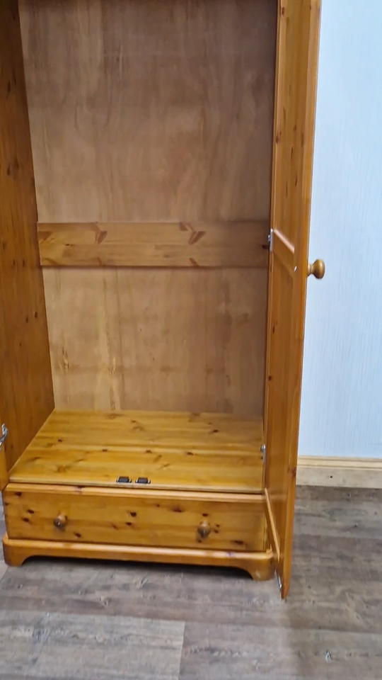 TWO DOOR Wardrobe Double Wardrobe Wooden Wardrobe 2 Door Wardrobe With ...