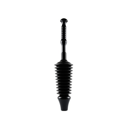 MP1600 1.6 Gallon Low Flush Toilet Plunger, Funnel Nose Design, Black ...