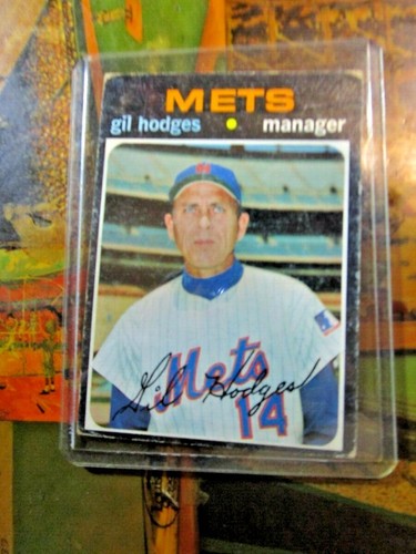NY METS 1971 TOPPS CARD # 183 Gil Hodges | eBay