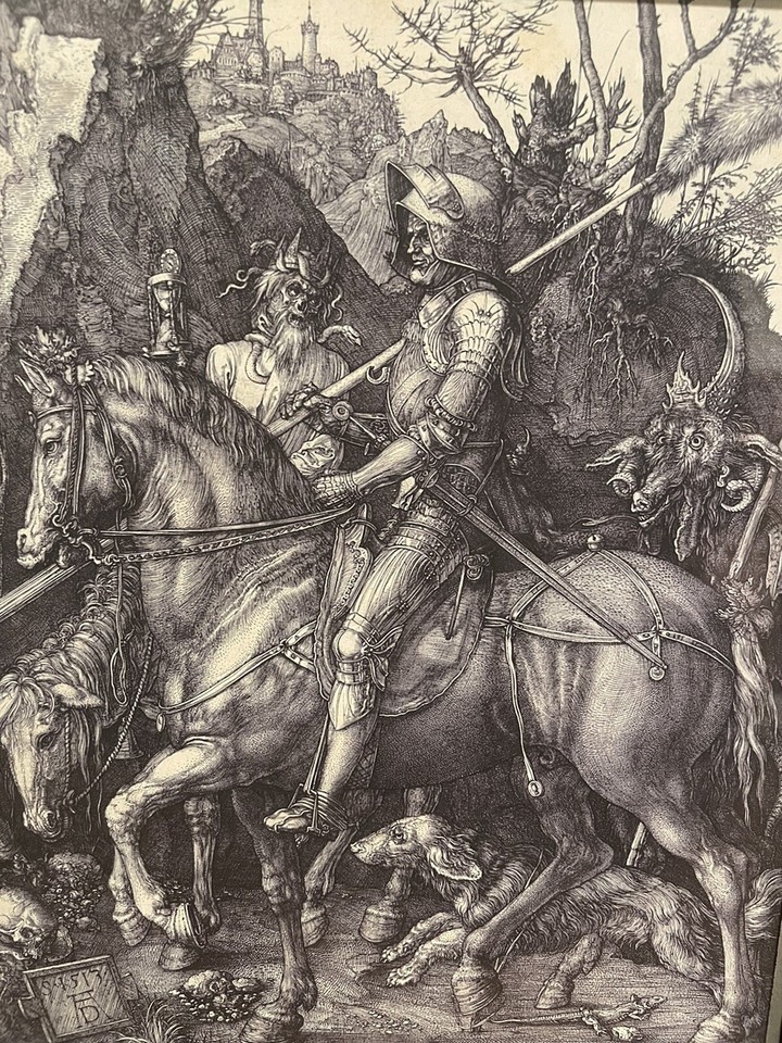 Albrecht Durer Knight, Death & Devil Framed Print 10x12 German ...