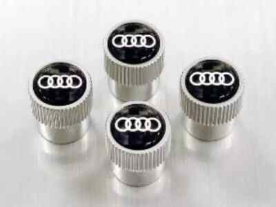 Genuine Audi Valve Stem Caps Carbon Fiber ZAW-071-215 | eBay