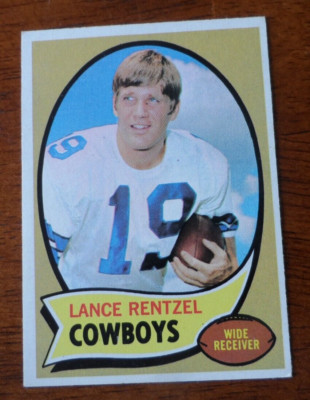 1970 TOPPS FOOTBALL #113 LANCE RENTZEL DALLAS COWBOYS EX-EX/MT O-1901 ...