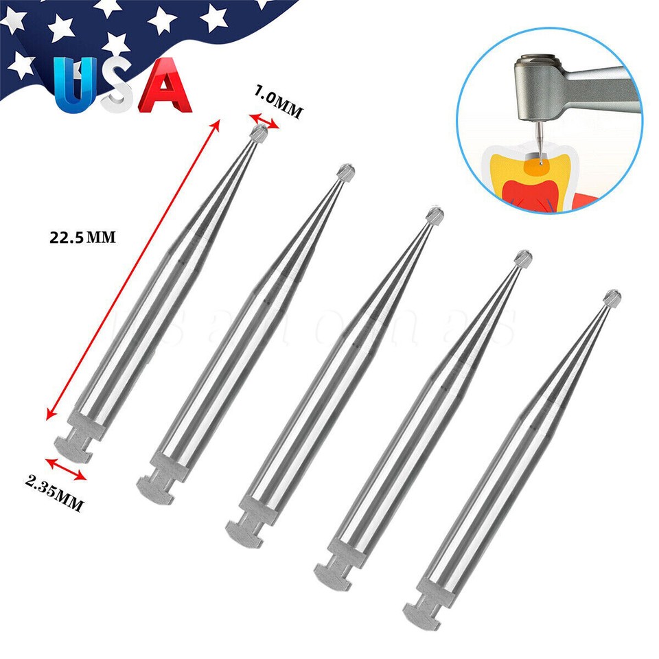 Dental Carbide Bur Slow Speed Round Bur Latch RA4 6 8 2 Round HP 8 2 ...