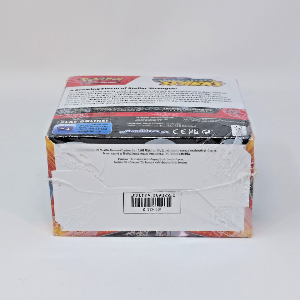 Pokemon TCG Scarlet Violet SV8 Surging Sparks Booster Box 36 Packs New ...