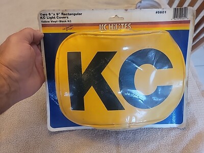 RARE NOS KC HILITES LIGHT COVERS 6X9 RECTANGLE 1 PAIR #5601 | eBay