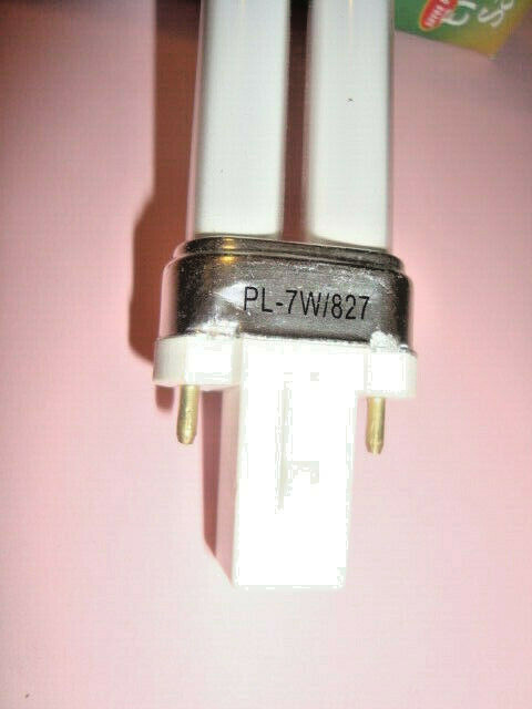 PL 7 watt/ 827 G23 base (2 pin) fluorescent bulb 2700K Warm White 360 ...