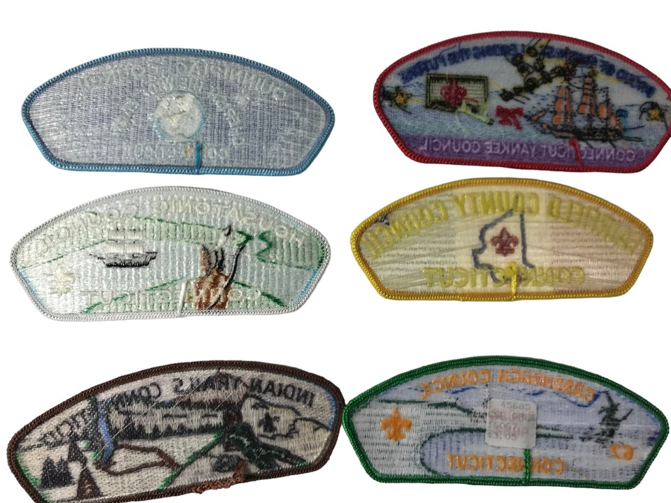Lot of Connecticut Councils 1/2 Dozen BSA CSPs Mint CSP Patches ...