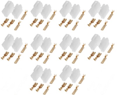 10 Sets T-Type 2 Pin Radio DC Power Connector for Yaesu - Etc Amateur ...