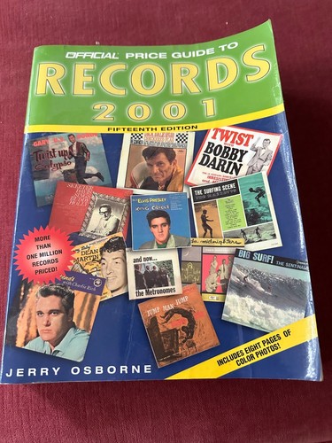 THE OFFICIAL PRICE GUIDE TO RECORDS 2001 By Jerry Osborne 900 Pages LPs ...