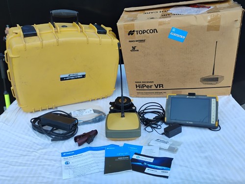 Topcon Single Hiper VR UHF II GPS Base/Rover Kit w/ FC-6000 & Pocket-3D ...
