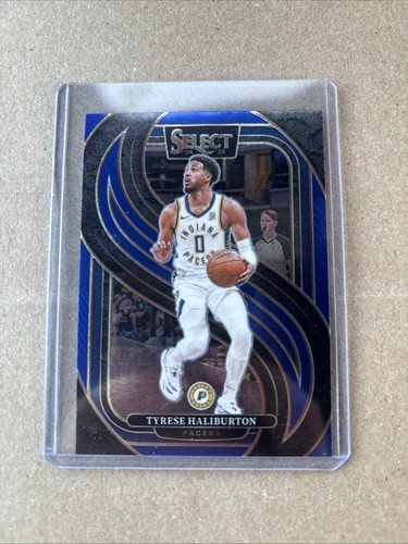 2024-25 Panini Select Blue Prizm Tyrese Haliburton Premier Level #165 ...