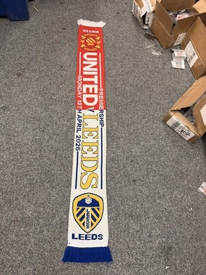 MANCHESTER UTD V LEEDS UNITED PREMIER LEAGUE MATCHDAY SCARF OLD ...