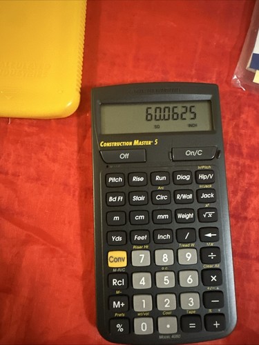 Calculated Industries Construction Master 5 Calculator Model 4050 | eBay