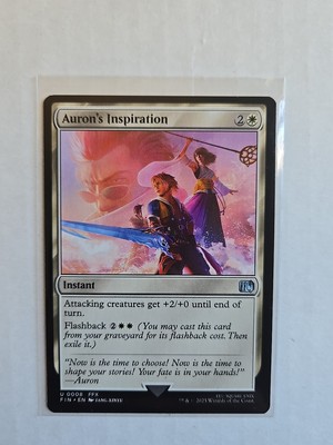 Auron's Inspiration - Final Fantasy - NM - MTG Magic - Uncommon ...