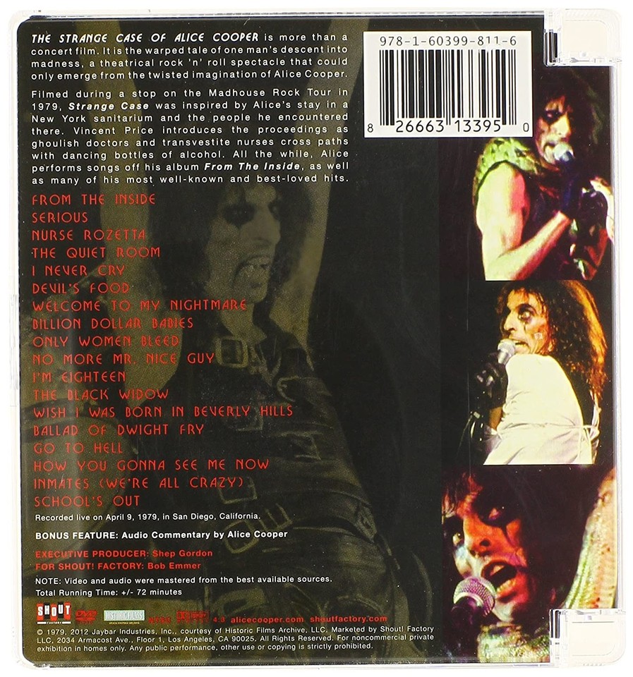 The Strange Case of Alice Cooper (DVD) Alice Cooper 826663133950| eBay