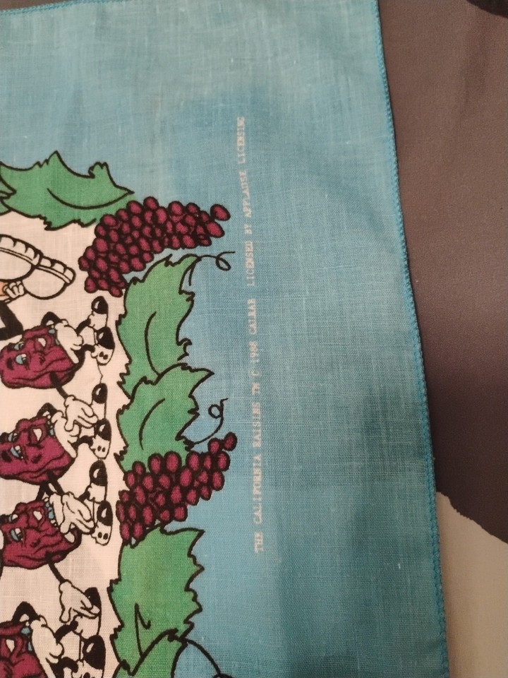 1988 Vintage The California Raisins Bandana Handkerchief | eBay