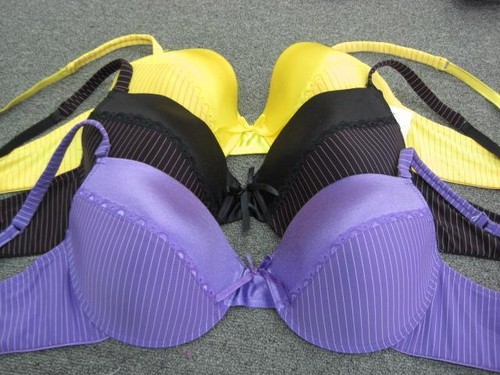 NWT ELEGANT SATIN PIN STRIPE FASHION DEMI BRAS~34B 40B 38B 44B 32C 38C ...
