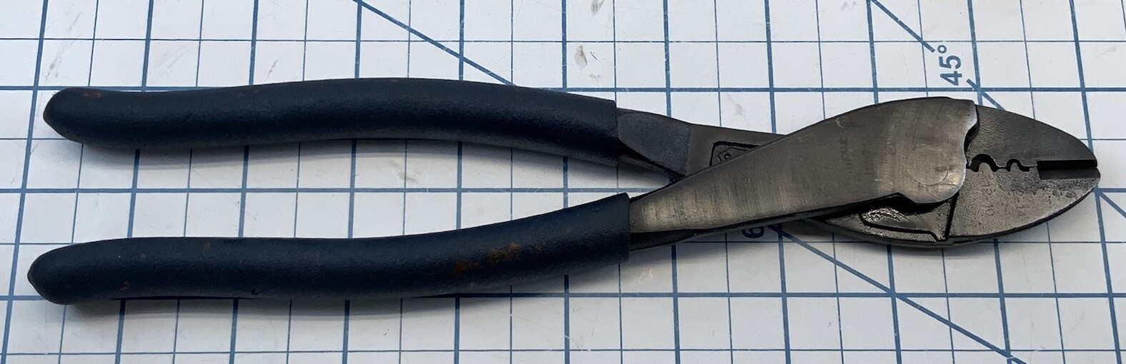 Ideal 35-5431, 9-1/4" Multi-Crimp Tool - Bare Terminals - With Cutter ...