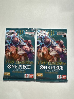 2x One Piece OP-08 Two Legends Booster Pack LOT ENGLISH New Sealed | eBay