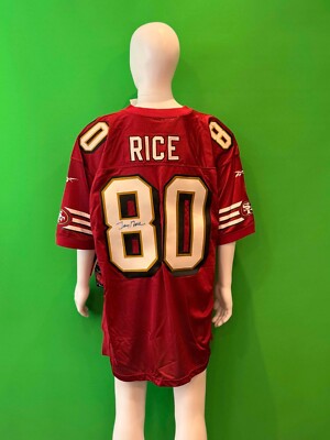 Jerry Rice Autographed SIGNED Jersey -Steiner Authenticity - Throwback ...