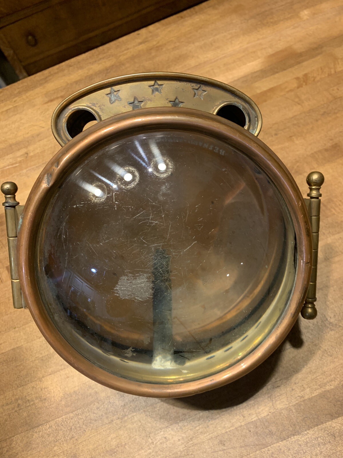 Besnard Autoclipse Antique Acetylene Car Headlight / Lamp - Brass - Copper | Front | Vintage ...