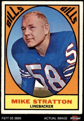 1967 Topps #29 Mike Stratton Bills Tennessee 4.5 - VG/EX+ | eBay