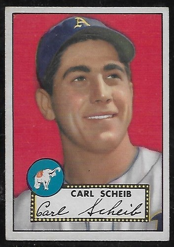 1952 Topps #116 Carl Scheib Philadelphia Athletics Excellent++! | eBay