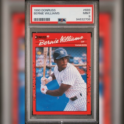 Bernie Williams Rookie Card LOW-ISH POP PSA 9 MINT 1990 Donruss #689 | eBay