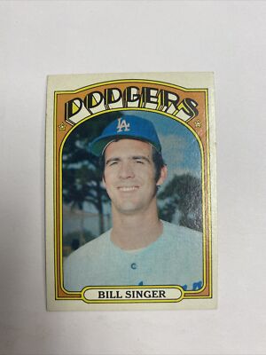 1972 Topps Baseball Bill Singer Los Angeles Dodgers Card #25 | eBay